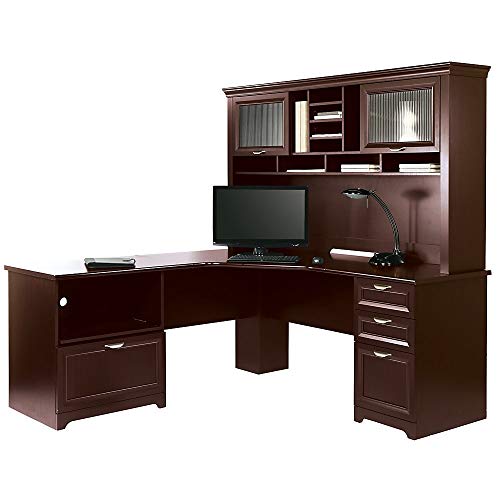 RealspaceĀ® Magellan Performance 71"W L-Shape Corner Desk, Cherry