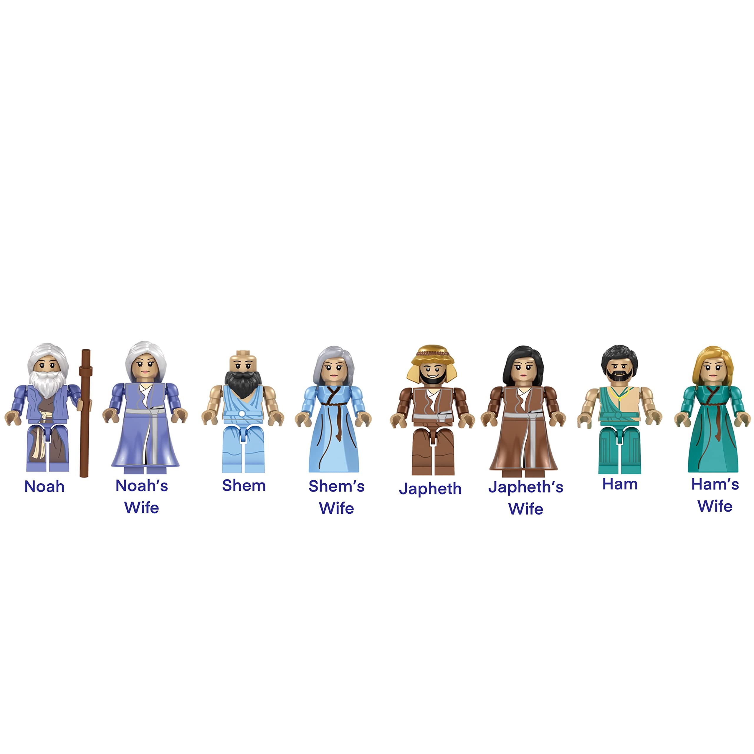 Nativity Bricks Noah's Ark Building Block Set - 976 Piece Building Block Kit for Kids and Adults - Small Toy Brick Set Christmas Stocking Stuffer (Boys and Girls Ages 12+)