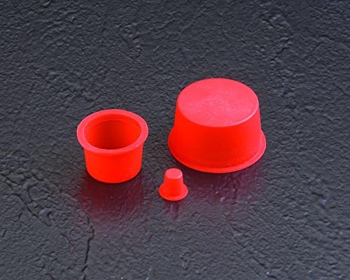 Caplugs TS-3 TS Series – Tapered Caps and Plugs 1000 Pack, Red Silicone Cap OD 0.298" x Plug ID 0.418" Flanged, Masking Applications, Corrosion Resistance, Temp Resistant, Resilient, Easy Removal