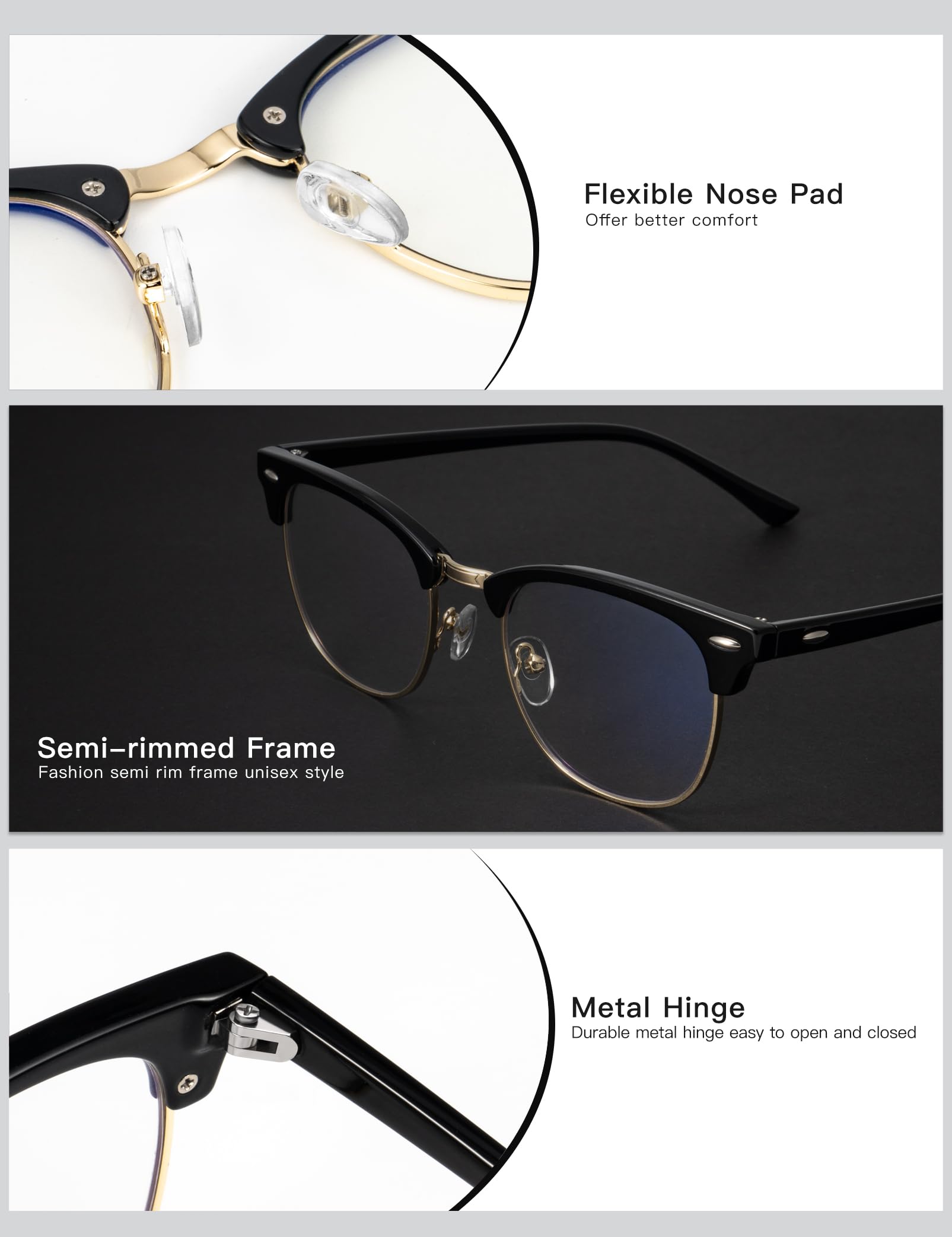ANYLUV Blue Light Blocking Glasses Women Men - Computer Gaming Glasses,Anti Eyestrain