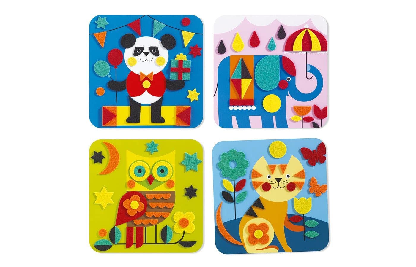 DJECO Gentle Creatures Collage Felt Craft Kit
