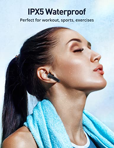 Gsoemon Active Noise Cancelling Wireless Earbuds, Bluetooth 5.3 Headphones, Enhanced Bass, 35dB Noise Cancelling Earphones, 24H Playtime, IPX5 Waterproof, Pass-Through Mode, 4 Mic ENC, 3 EQ