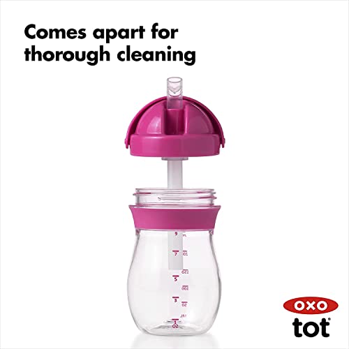 OXO Tot Transitions Straw Cup, 9 oz, Pink, Pack of 1