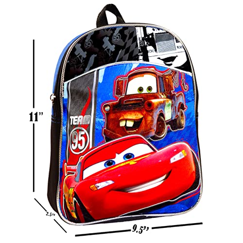 Disney Cars Mini Toddler Preschool Backpack (11) (Disney Pixar Cars School Supplies Bundle)