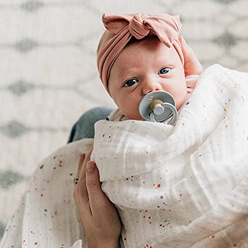 Red Rover Kids Cotton Muslin Swaddle - 47”x 47”- 100% Cotton – Machine Washable – Softer with Every Wash – Playful Designs -Soft, Breathable & Lightweight – Unisex (Speckles)