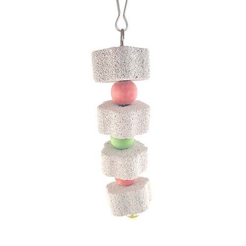 Polytree Pet Chew Toy Grinding Teeth Stone String for Hamster Parrot Rabbit Chinchilla Squirrel