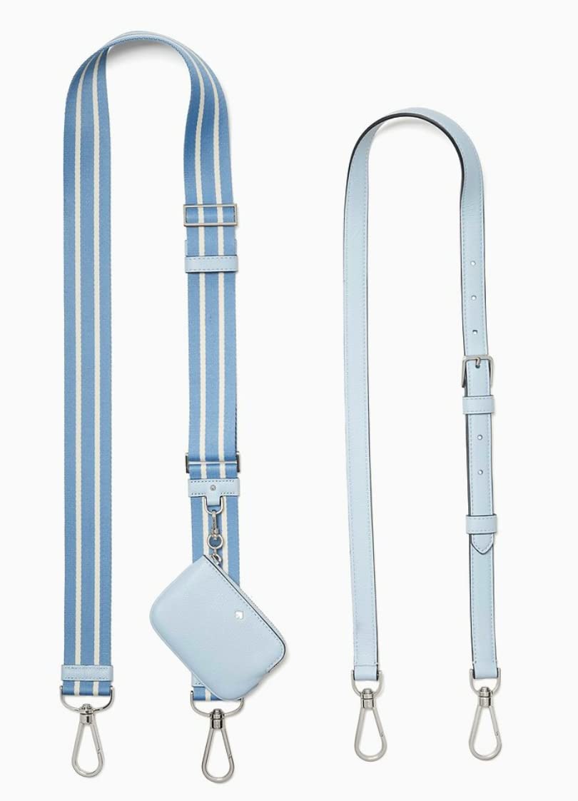 Kate Spade Rosie Crossbody Bag Zip Pouch Pebbled Leather In ocean fog