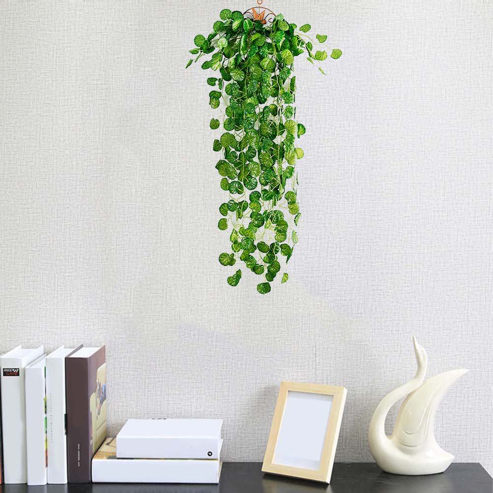 Amzanjon Artificial Ivy Vines, Artificial Fake Hanging Vine Plant Leaves Garland Home Garden Wall Decoration - 1#