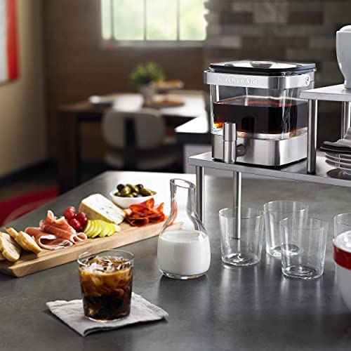 KitchenAid KCM4212SX Cold Brew Coffee Maker-Brushed Stainless Steel, 28 ounce