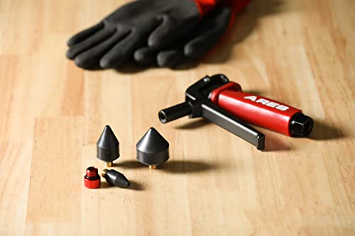 ARES 17005 β 4-Piece Rubber Tip Nozzle Accessory Set for Any Air Blow Gun β Includes 3 Rubber Tip Sizes and High Flow Adapter β Rubber Tips Protect Finished Surfaces During Use