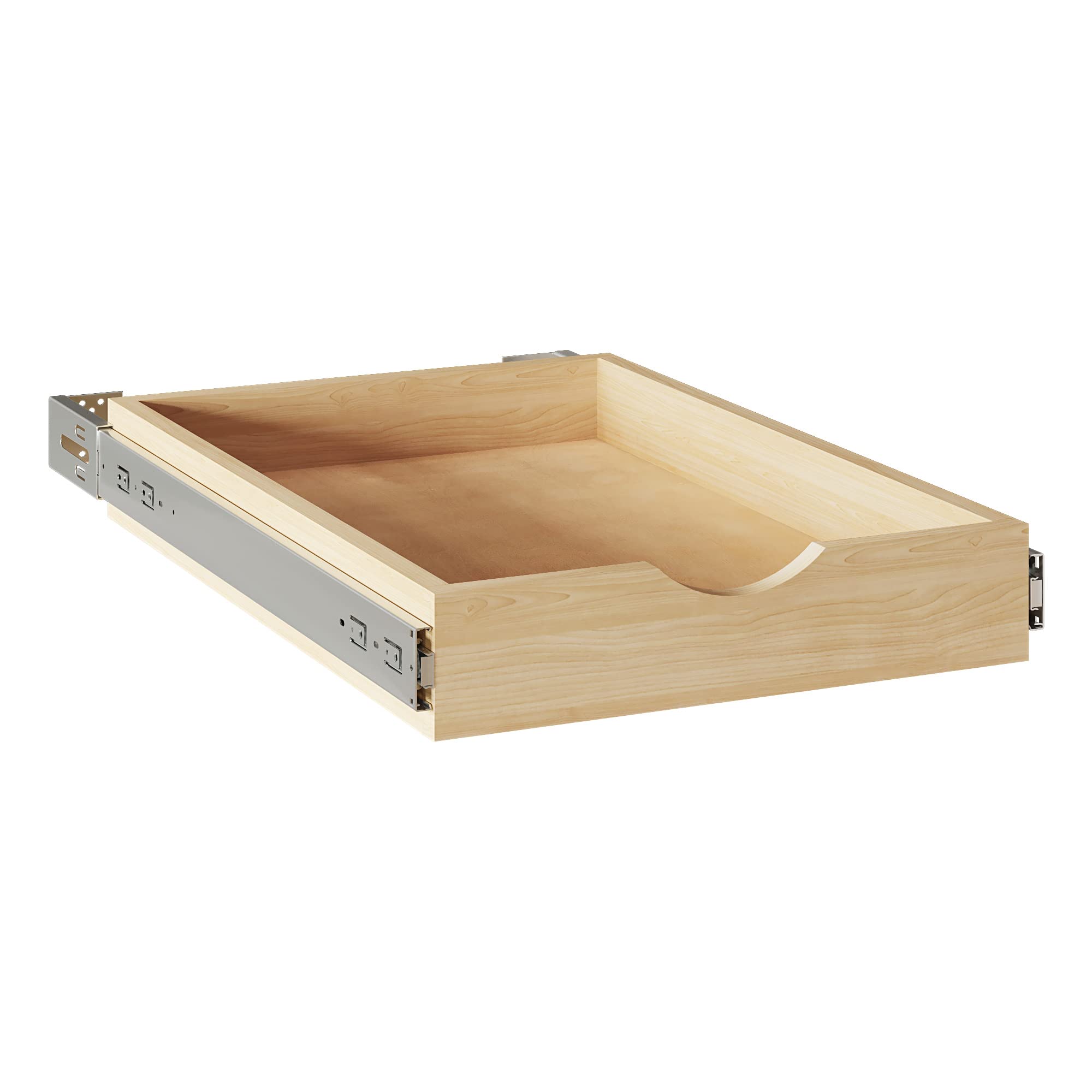 ALINE FURNITURE Pull Out Drawers for Cabinets Wood, 14" W X 21" D Slide Out Drawers for Kitchen Cabinets, Pull Out Shelves, Roll Out Drawers for Pantry Cabinet Organizer