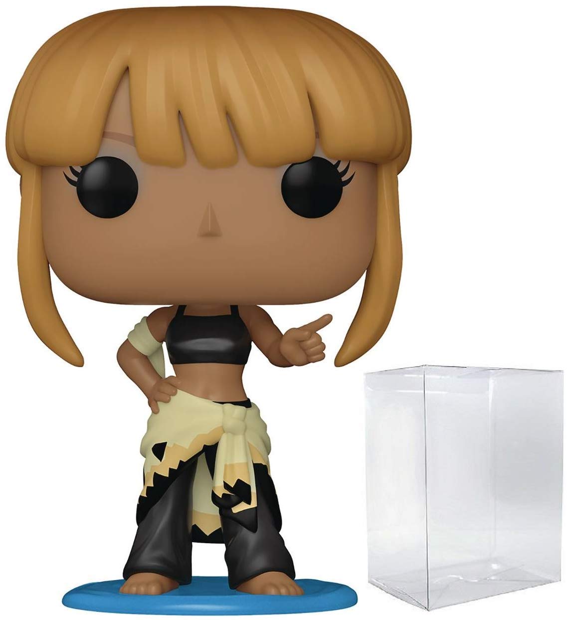 POP TLC - T-Boz Funko Pop! Rocks Vinyl Figure (Bundled with Compatible Pop Box Protector Case), Multicolored, 3.75 inches