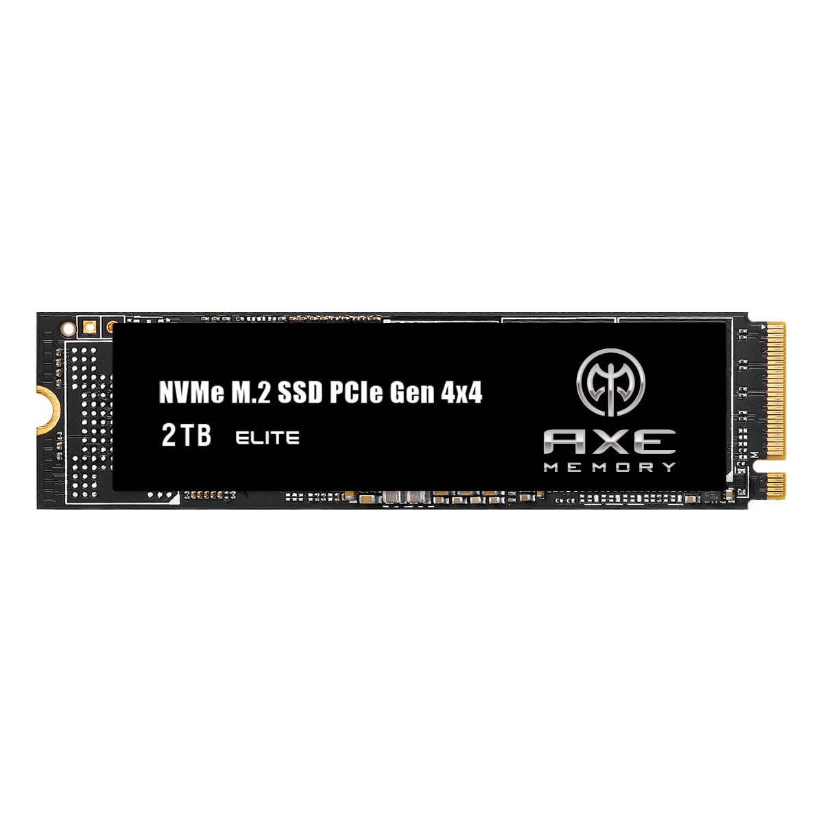 AXE MEMORY Elite Internal SSD 2TB Gen4 PCIe NVMe M.2 2280 Solid State Drive - Read up to 7,200MB/s Write, Up to 6,850MB/s DDR4 with 2GB DRAM Cache