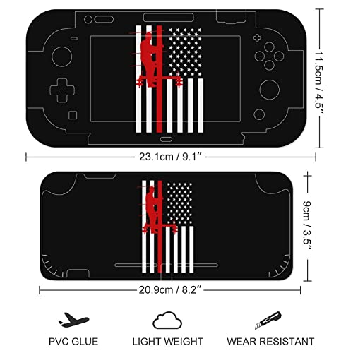 American Flag Electric Cable Lineman Decal Stickers Cover Set Full Wrap Skin for Switch Protection Faceplate Sticker for Switch