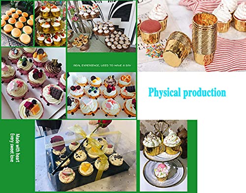 Aluminum Foil Cupcake Cups Cupcake Liners 50Pcs Disposable Ramekin MuffinBaking Cups Little Foil Cups Cupcake Ramekin Holder Cups Ramekins for Baking Foil Baking Cups