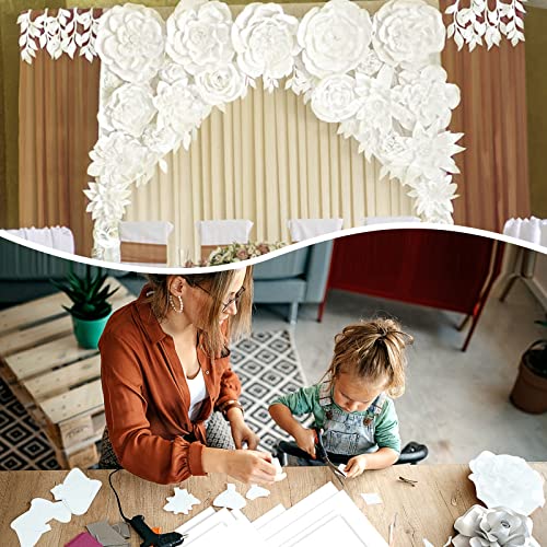 White Cardstock 8.5 x 11 White Paper 100 Pack, Goefun 65lb Card Stock Printer Paper for Cards Making, Office Printing, Paper Crafting