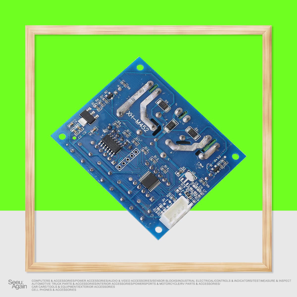 SEEU. AGAIN DC 12V XH-M452 Thermostat Dual Output Temperature Humidity Thermometer Hygrometer Control Module LED Digital Display
