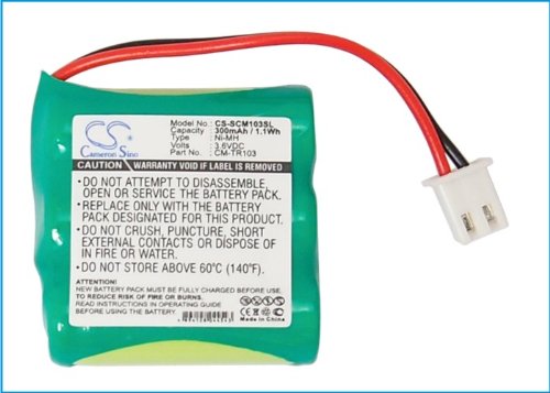 BWXY Compatible Replacement for Battery Tri-Tronics Classic 70 S, Field 70, Flyway FPB9595, FlywayFPB9595, Multi-Sport, Multi-Sport S, Sport 50, Sport S, Trashbreaker Ultra 300mAh