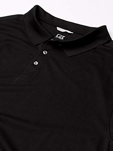 Cutter & Buck Men's Big and Tall Big & Tall 35+UPF, Long Sleeve Advantage Polo Shirt, Black, 4XB