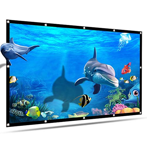 APAINI 80/100/120/150 Inch Portable Projector Screen 16:9 Projection Screen Foldable Thick Durable for Outdoor Home Theater (Size : 60 inch)