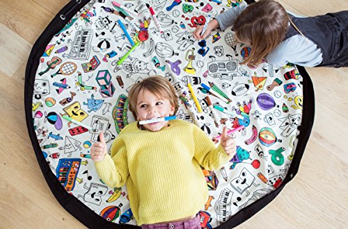 Play & Go Designer Collab Storage Bag, Color- Omy, Diameter- 140 cm