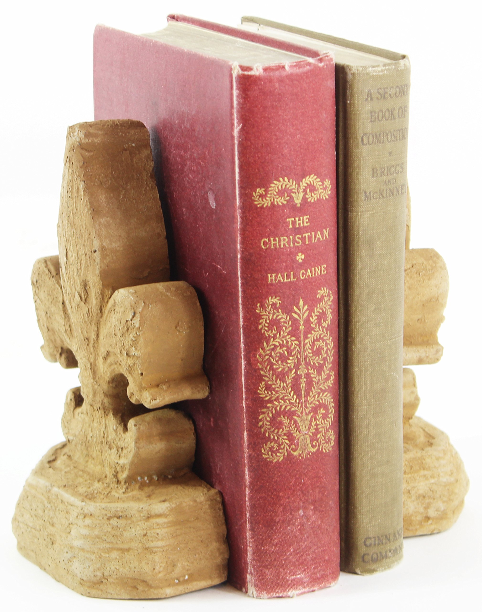Fleur de Lis Bookends Home and Garden Shelf Decoration