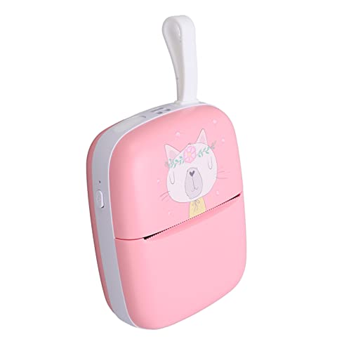 AURORAGRACE Mini Pink Portable HD Mobile Phone Thermal Printer for Office Labels Text Printing Work Plans Memo Lists Daily Calendars Meeting Notes