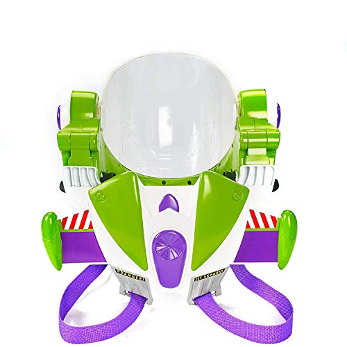 Disney Pixar Toy Story 4 Buzz Lightyear Toy Astronaut Helmet for Role-play Movie Action with Jetpack, Lights, Authentic Phrases and Sounds [Amazon Exclusive], Multi