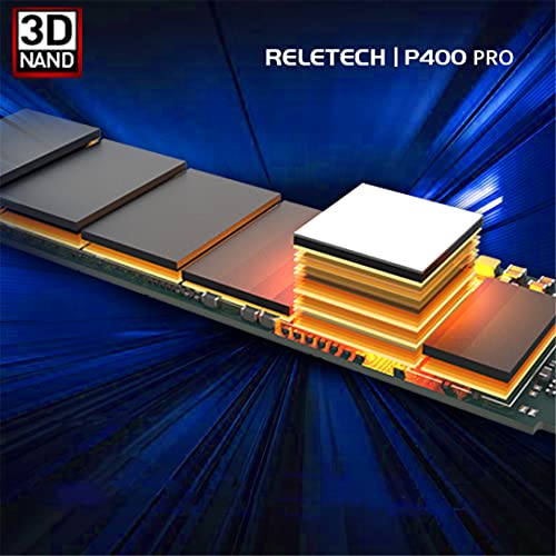 Reletech 2TB M.2 SSD, for PS5 Expansion PCIe Gen 4X4 NVMe Internal Gaming SSD Up to 5,000 MB/s PCIexpress 4.0 Solid State Drive for PC Laptop Desktop(QLC, 2TB)