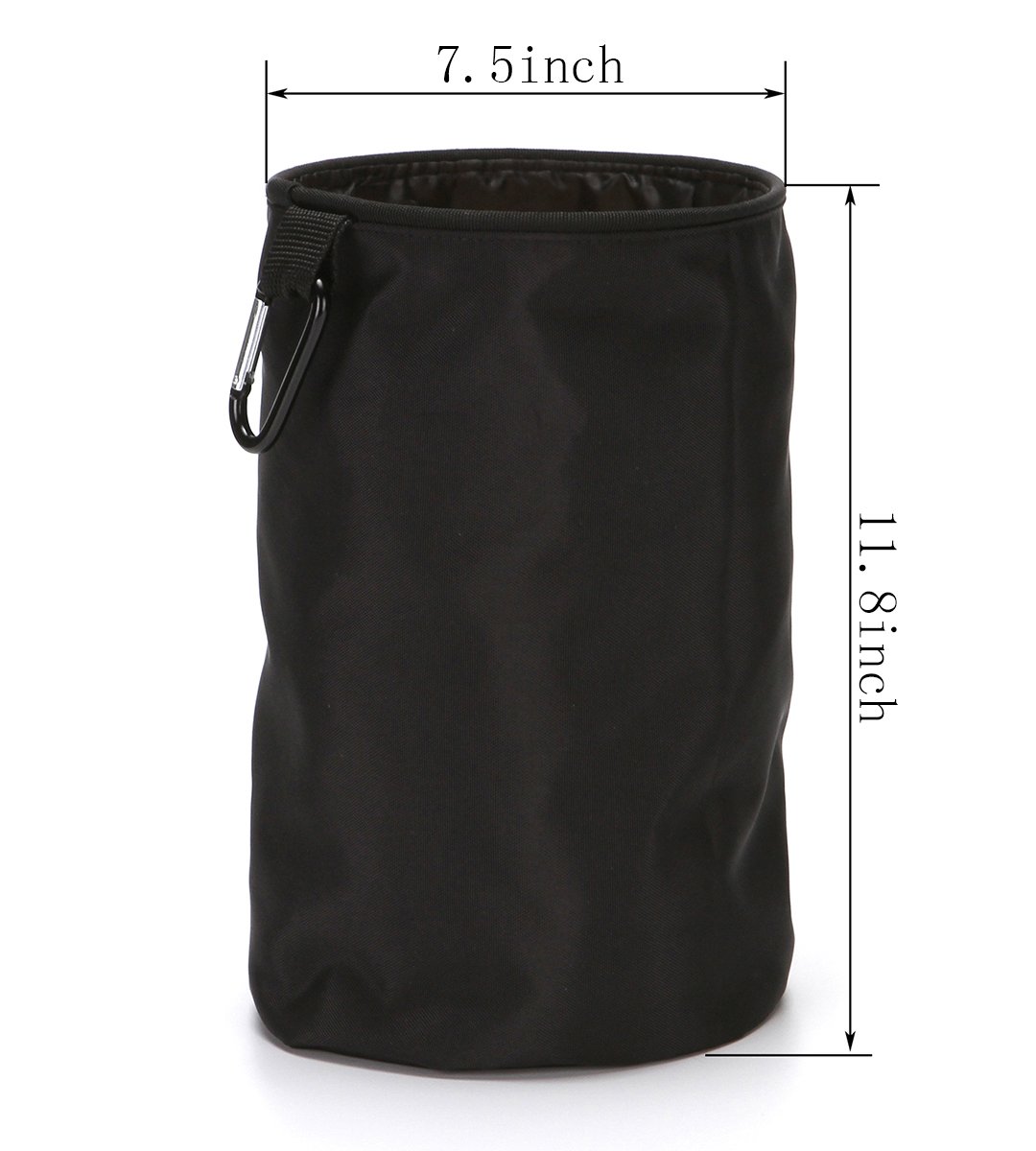 VEAMOR Clothespin Bag Hanging Clothesline Peg Organizer Storage Bags,Dust-proof (black)