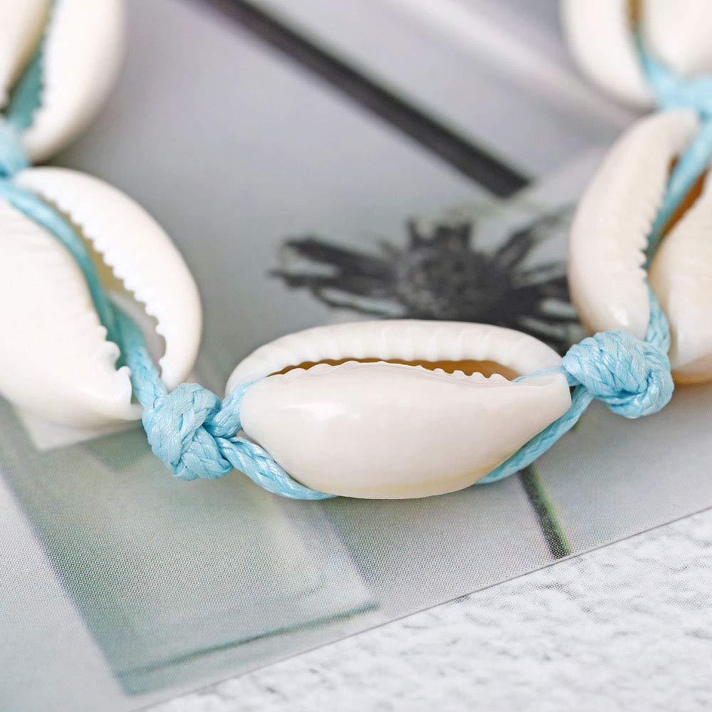 Aluinn Boho Turtle Layered Shell Anklet Set Silver Ankle Bracelets Beaded Foot Chain Beach Foot Jewelry Accessories for Women summer gifts