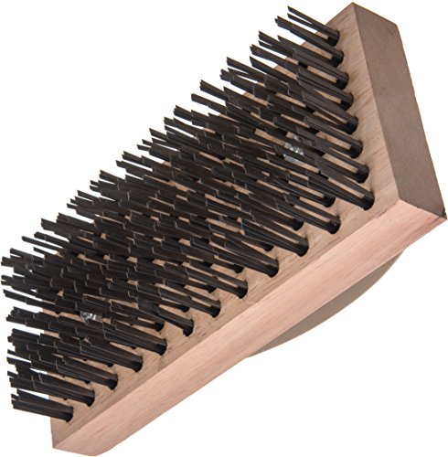 Carlisle FoodService Products 4067600 Ergonomic Steel Butcher Block Scratch Brush, 9-3/8β