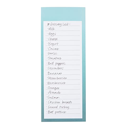 Juvale 12 Pack Magnetic Notepads for Fridge, Lined To Do Memos List, Watercolor Design (3.5x9 Inches, 60 Sheets Each)