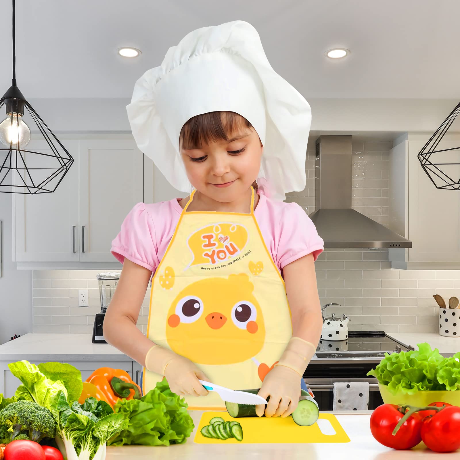 Arme 20 Pieces Wooden Kids Knife Set, Kids Safe Knifes For Cooking,Kids Kitchen Knives For Parent-Child Games&Exercise Hands-On Ability&Gifts