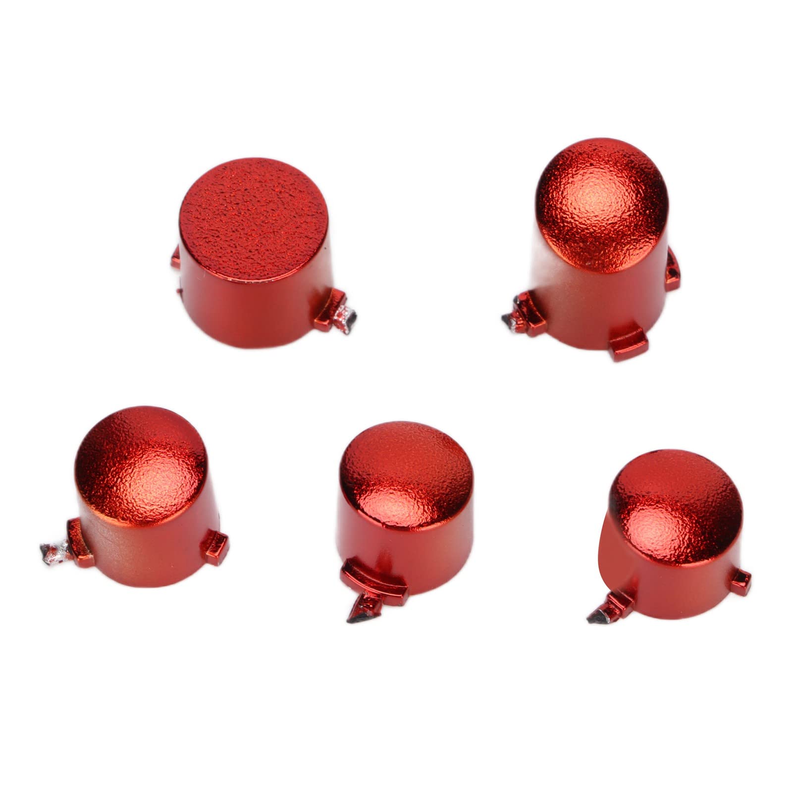 Full Game Controller Plating Button Set, Game Handle Accessories Compatible Beautiful Appearance for Series X(Electroplating red)