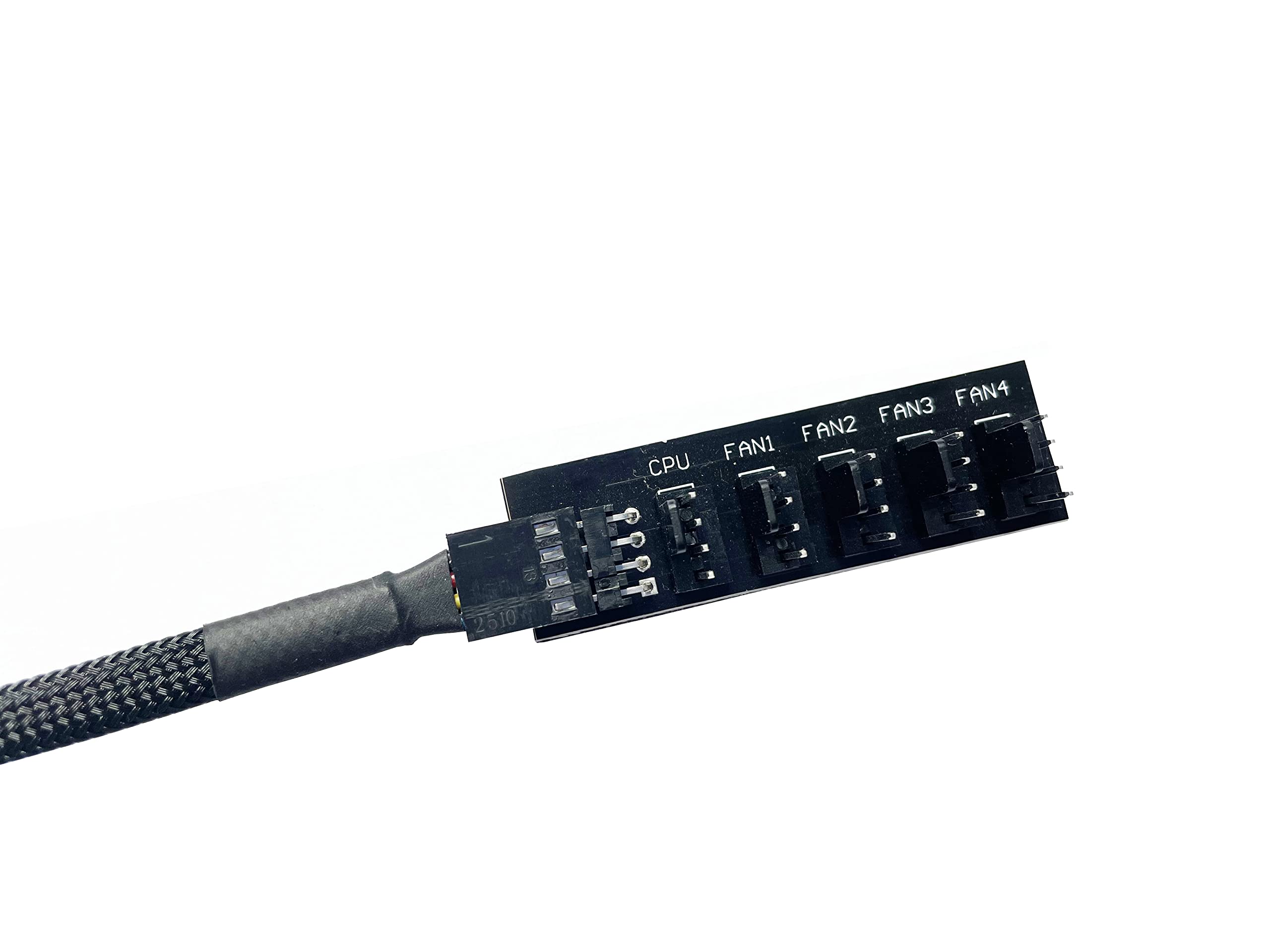 Aypzuke 1 Pack PWM Fan Splitter Hub for Compuer Cooler Case Fans 1 to 5 Way(4pin+3pin)