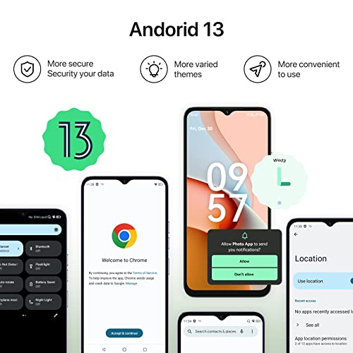 UMIDIGI Unlocked Smartphones G3, Android 13 Unlocked Smartphone, Dual Sim 4G LTE Mobile Phone, 4/64GB(1TBG Expandable), 6.52" HD+ Night Mode,5150mAh, GSM Unlocked Cell Phone