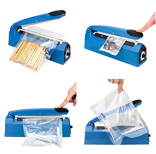 MejorChoy 8 Inch Impulse Sealer Handheld Bag Heat Sealing Packaging Machine for Home Resturant Food Storage Heat Seal Closer