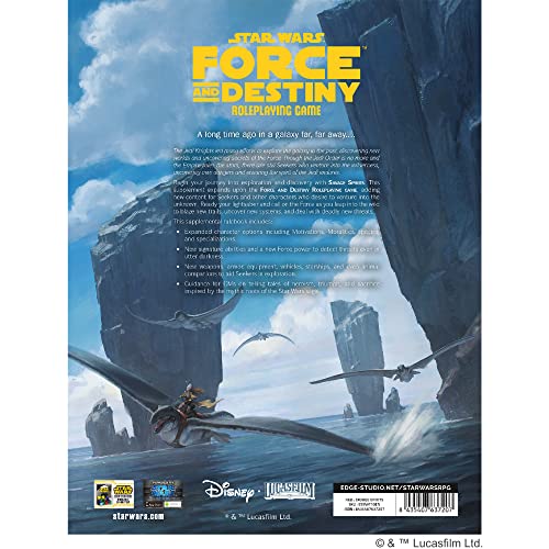 EDGE Studio Star Wars Force and Destiny Game Savage Spirits Expansion,Roleplaying Game, Strategy Game for Adults and Kids, Ages 10+,2-8 Players, Average Playtime 1 Hour,Made