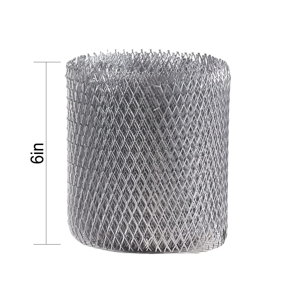 Aluminum Gutter Guard 6 Inch x 20 Ft Leaf Guards for Gutters Aluminum Leaf Filter Gutter Protection Gutter Covers Screen for Leaves