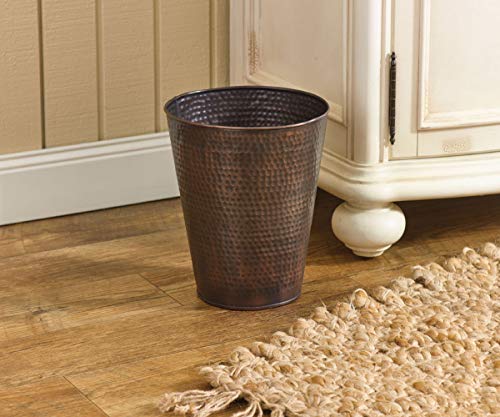 Park Designs Hammered Copper Waste Basket