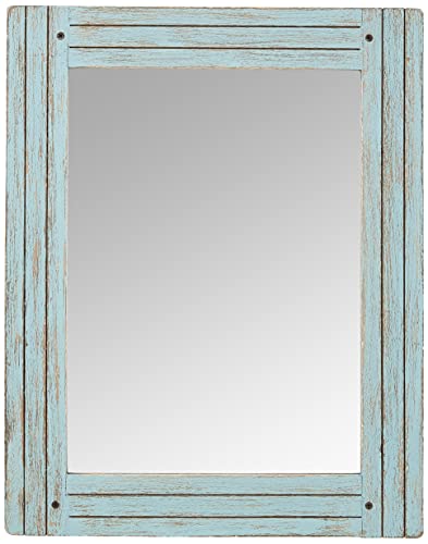 Foreside Home & Garden FMIR06224 Heartland Mirror Blue