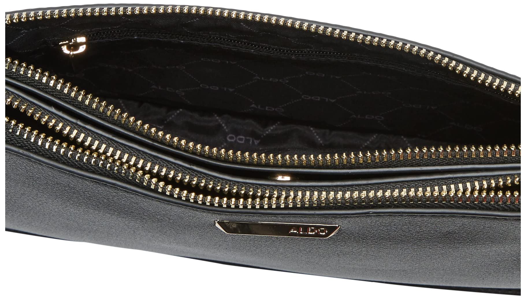 ALDO Women's Pouilley Crossbody Handbag With Adjustable Strap and Tassel detail, Black