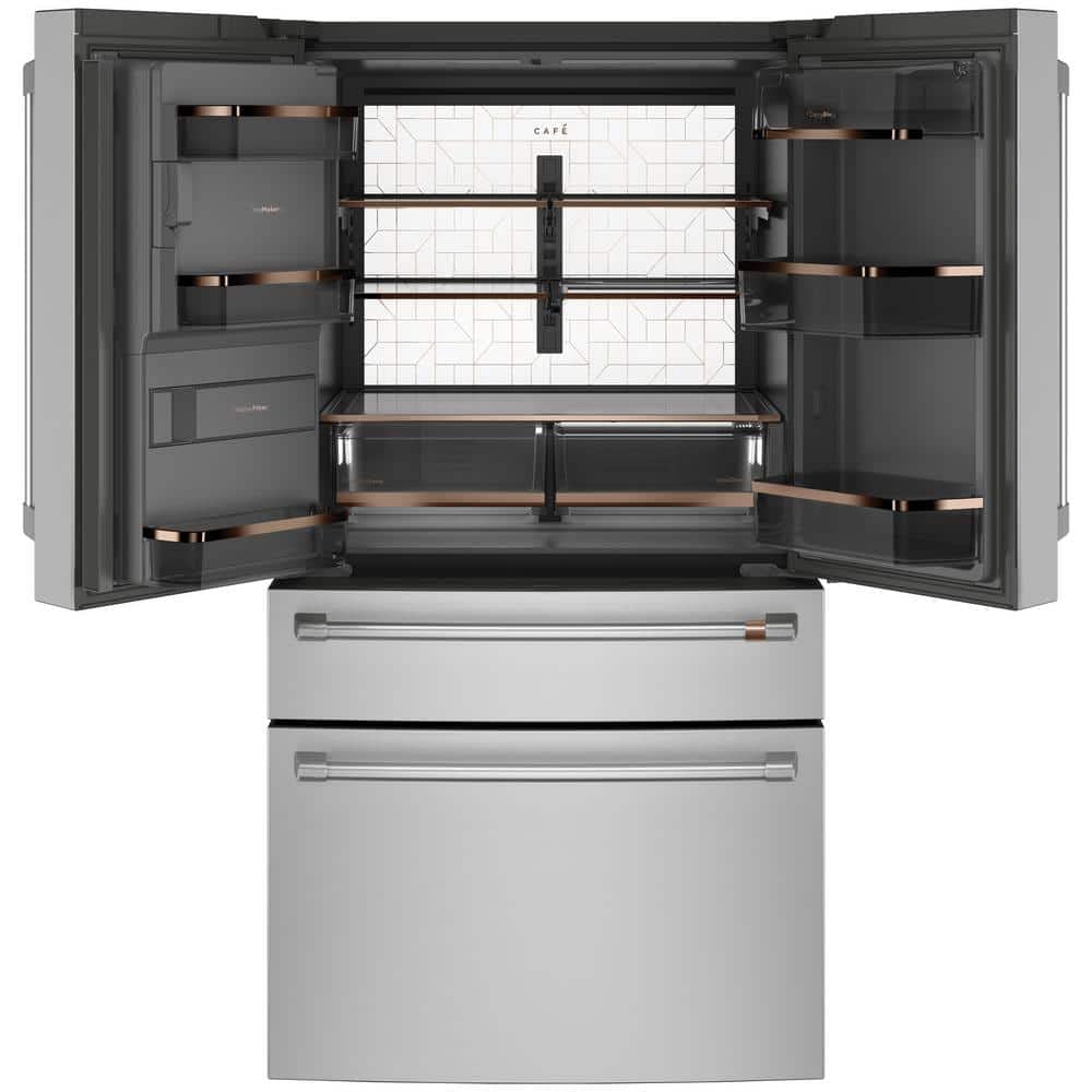 Cafe CVE28DP2NS1 27.6 Cu.Ft. Stainless 4-Door French Door Refrigerator Title