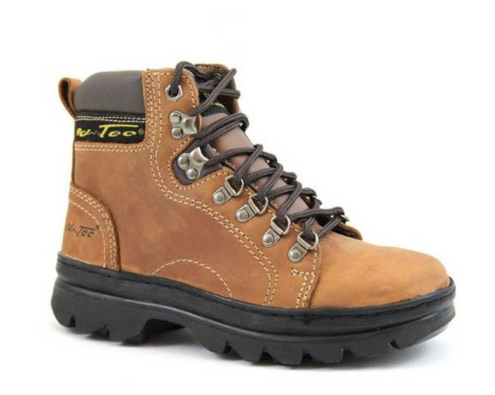 Ad Tec Womens 6" Crazy Horse Leather Hiking & Work Boots Soft Toe Brown 2987 (8)
