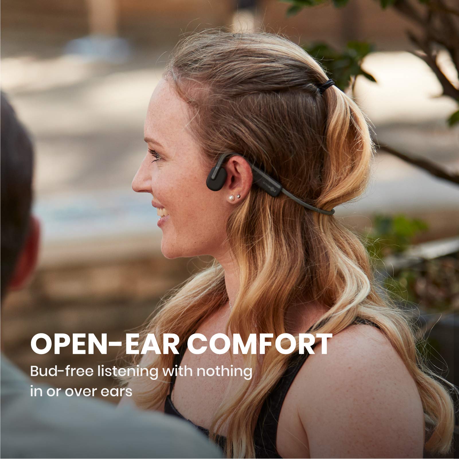 Aftershokz OpenMove Wireless Bone Conduction Open-Ear Bluetooth Headphones Includes Pack