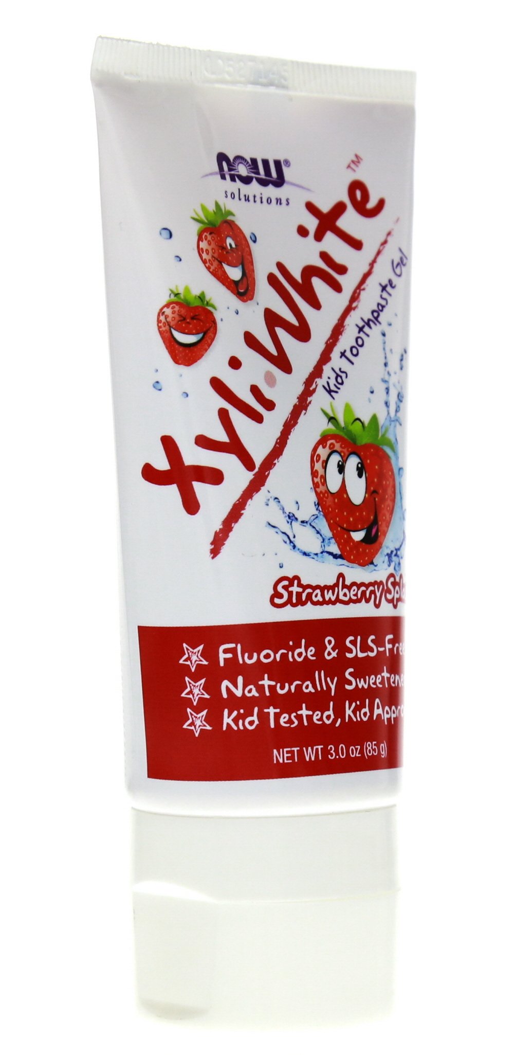 NOW Foods XYLIWHITE STRAWBERRY-KID'S TOOTHPASTE, 3 oz. - 5PK