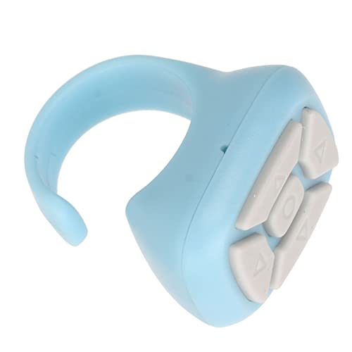 App Page Turner, Low Power Consumption USB Rechargeable 5.3 Remote Control Scrolling Long Battery Life for Cell Phone (Blue)