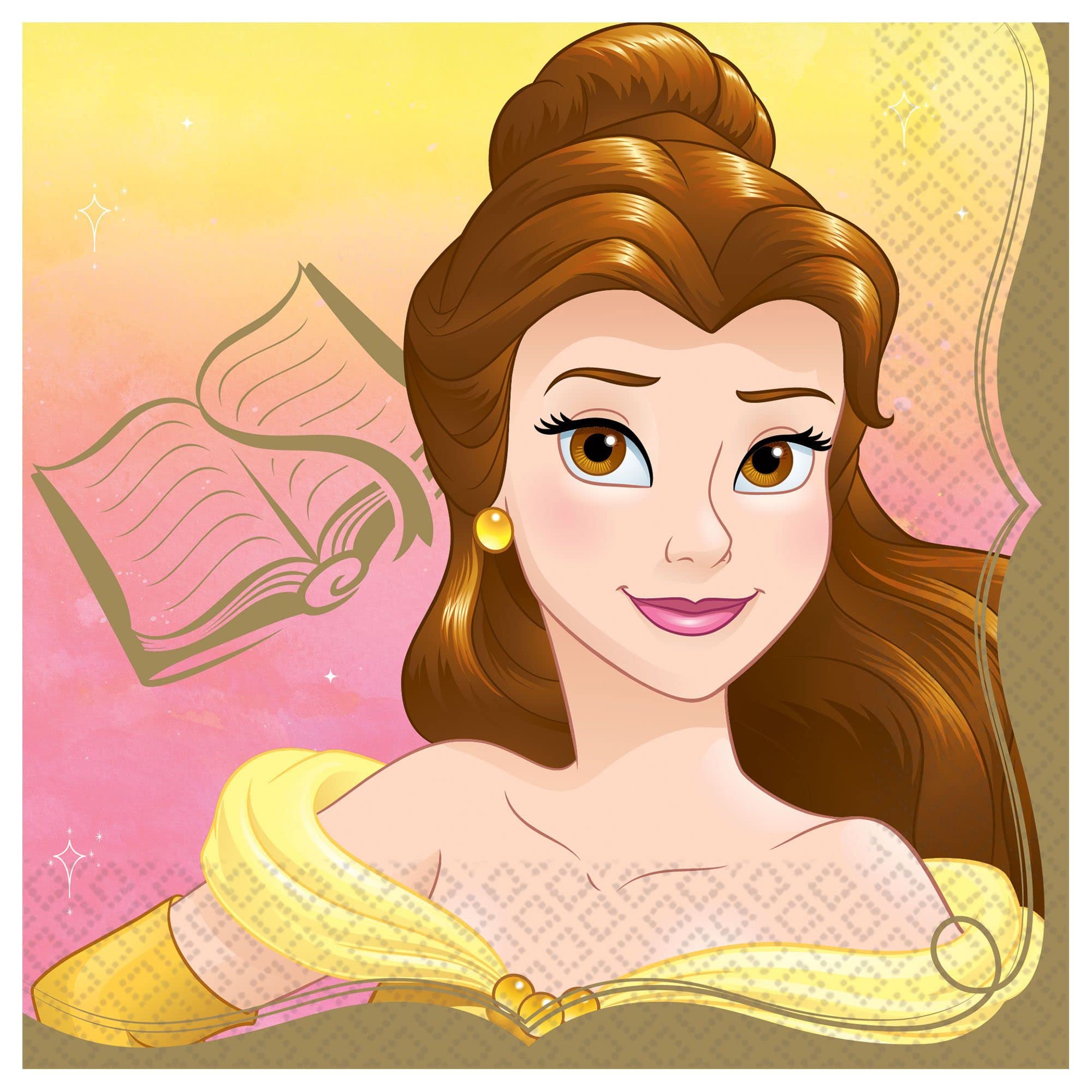 Amscan Disney Princess Belle Birthday Party Tableware Kit Napkins, Plates Bundle, 16 Guests by Just Jazzle