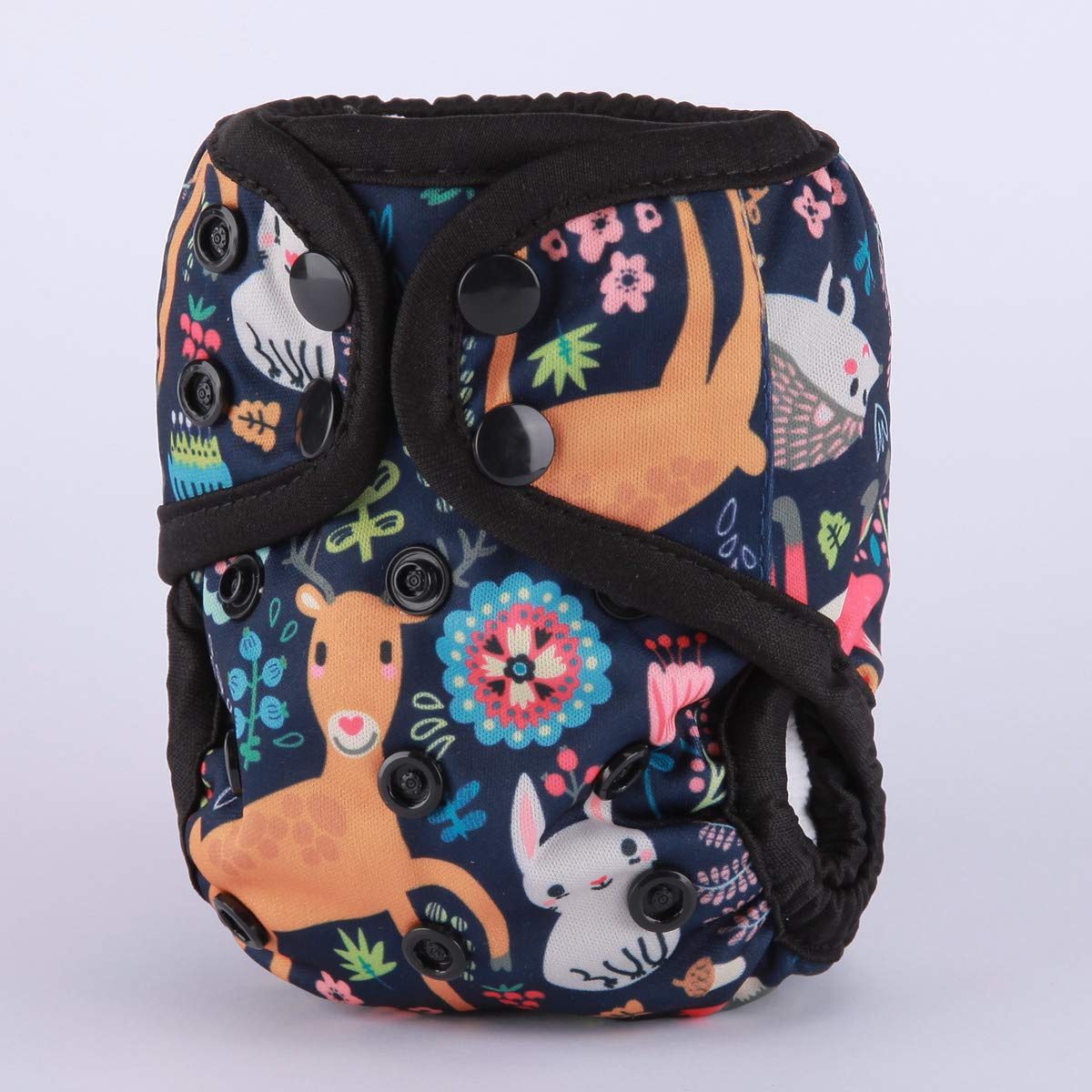Sigzagor Newborn Baby Diaper Nappy Cover 8lbs-10lbs (Deers Rabbits)